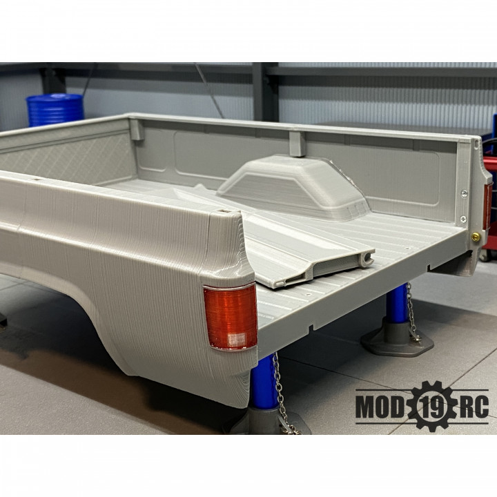 3D Printable Ultimate Scale RC4WD Long Bed - 13.6" Wheelbase by Mod19RC