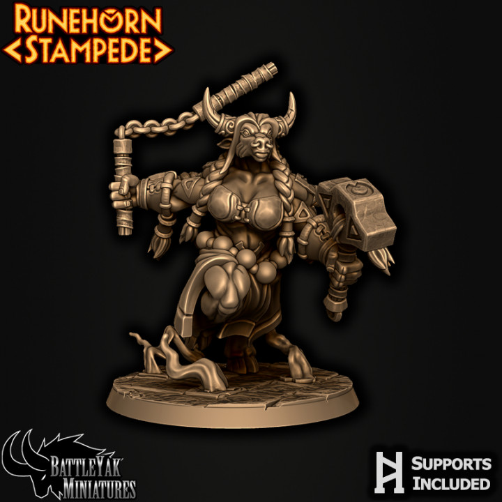 3D Printable Runehorn Stonebreaker Pack F by Battle Yak Miniatures