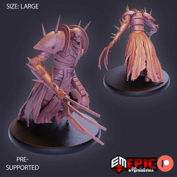 3D Printable Armored Bone Claw Hunting / Skeleton Monster / Undead ...