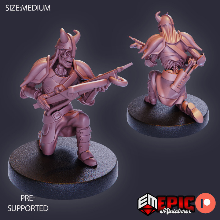 3D Printable Skeleton Army Heavy Crossbow / Undead Archer / Bow & Arrow ...