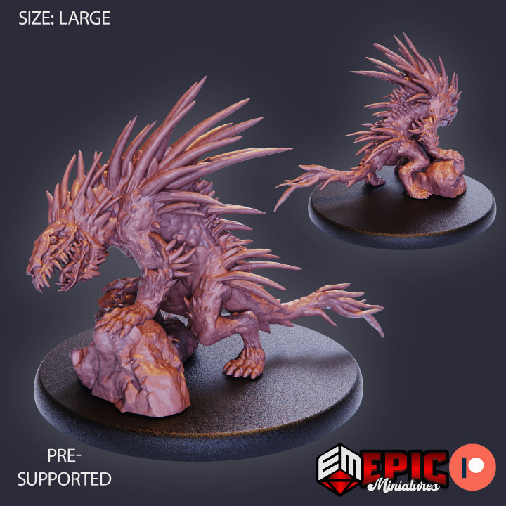 3D Printable Barghest / Mythical Black Dog / Monstrous Encounter ...