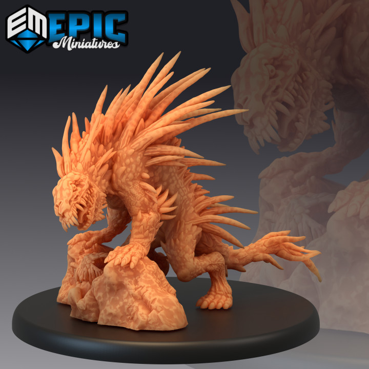 3D Printable Barghest / Mythical Black Dog / Monstrous Encounter ...