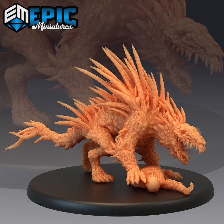 3D Printable Barghest Set / Mythical Black Dog / Monstrous Encounter ...