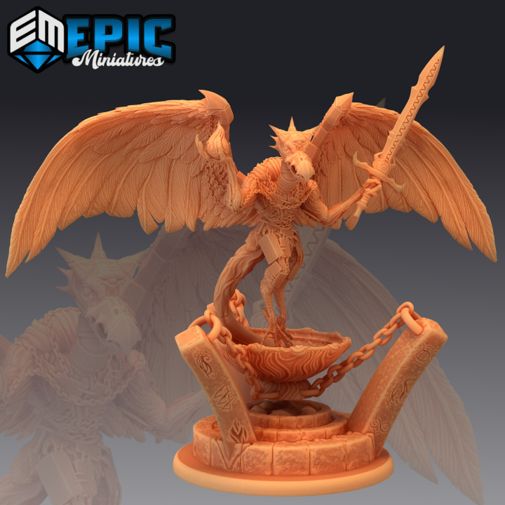 3D Printable Vulture Demon Ritual / Demonic Encounter / Winged Devil by ...