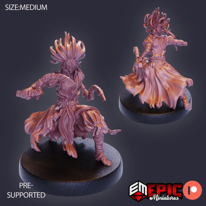 3D Printable Bandage Warrior Set / Sword Master / Undead Commander ...