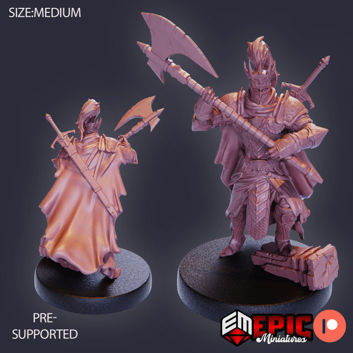 3D Printable Death Knight Axe / Undead Fighting Guard / Graveyard ...