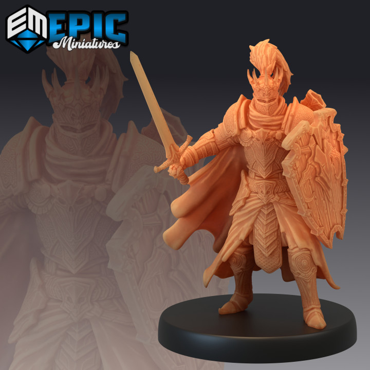 3D Printable Death Knight Sword & Shield / Undead Fighting Guard ...