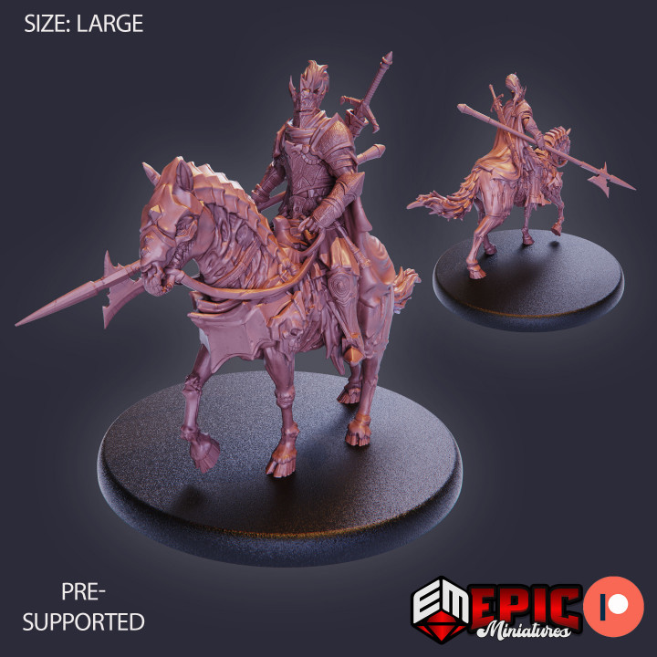 3D Printable Death Knight Set / Undead Fighting Guard / Graveyard ...