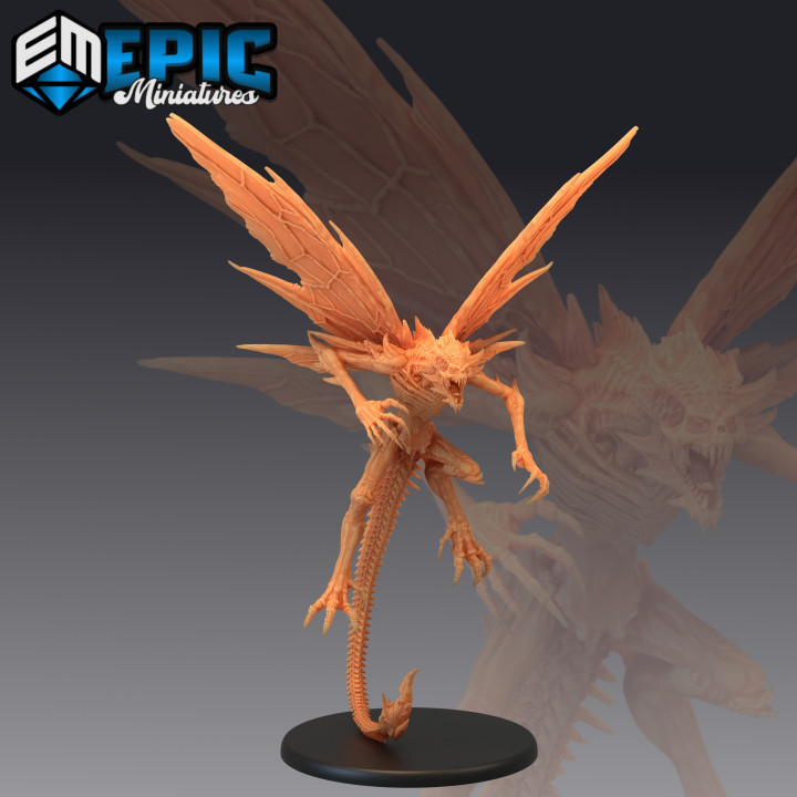 3D Printable Bone Devil Set / Skeleton Demon / Winged Skull Encounter by Epic-Miniatures