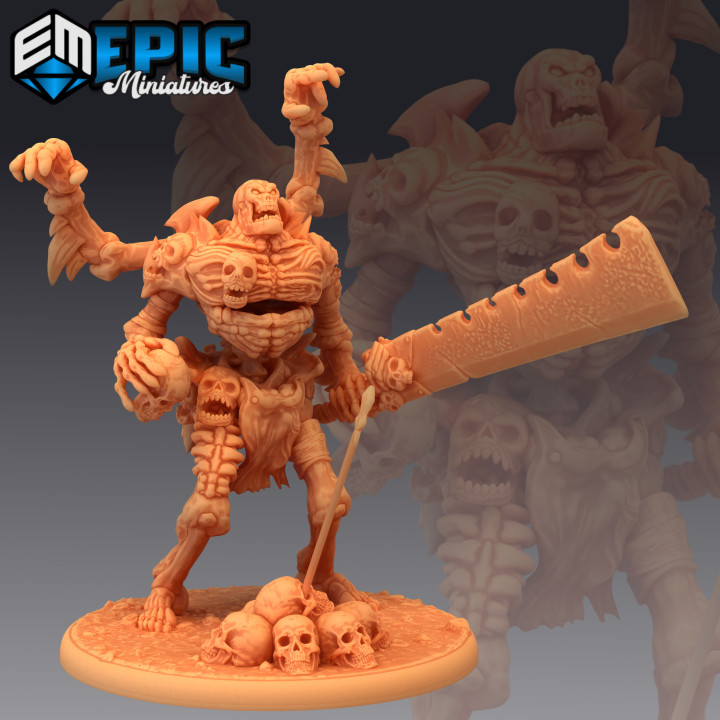 3D Printable Human Bone Golem Set / Skeleton Giant Construct / Undead ...