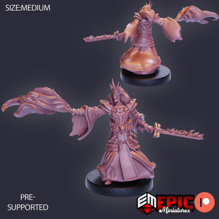 3D Printable Ancient Lich Set / Grim Reaper / Life Taker / Graveyard ...