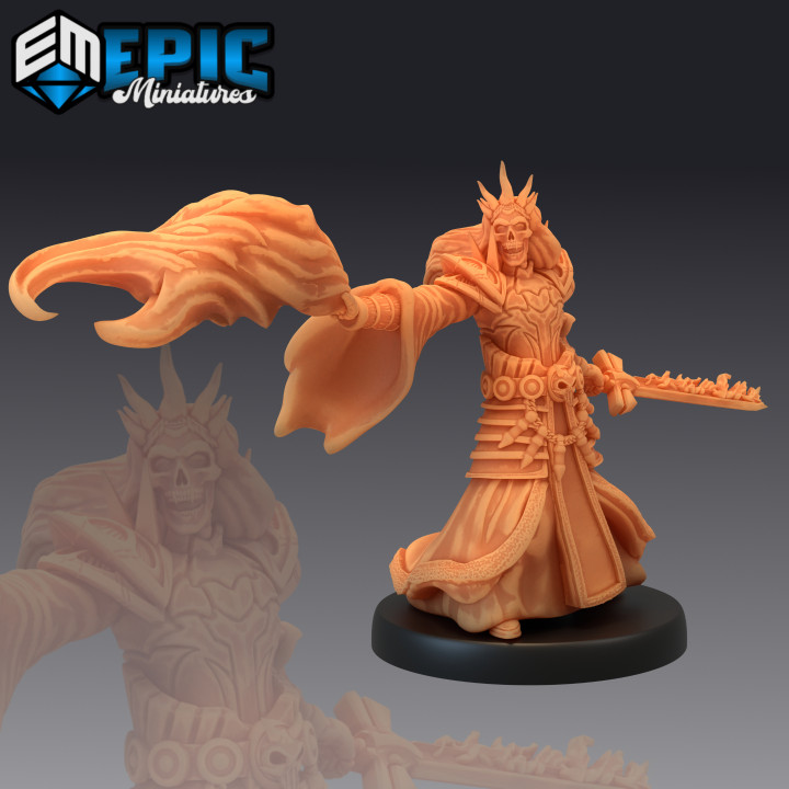 3D Printable Ancient Lich Set / Grim Reaper / Life Taker / Graveyard ...