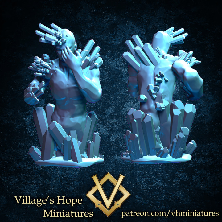 3D Printable Frost ghost , frost spirit ,crysta spirit ,frozen human by ...