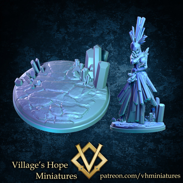 3D Printable Frost ghost , frost spirit ,crysta spirit ,frozen human by ...