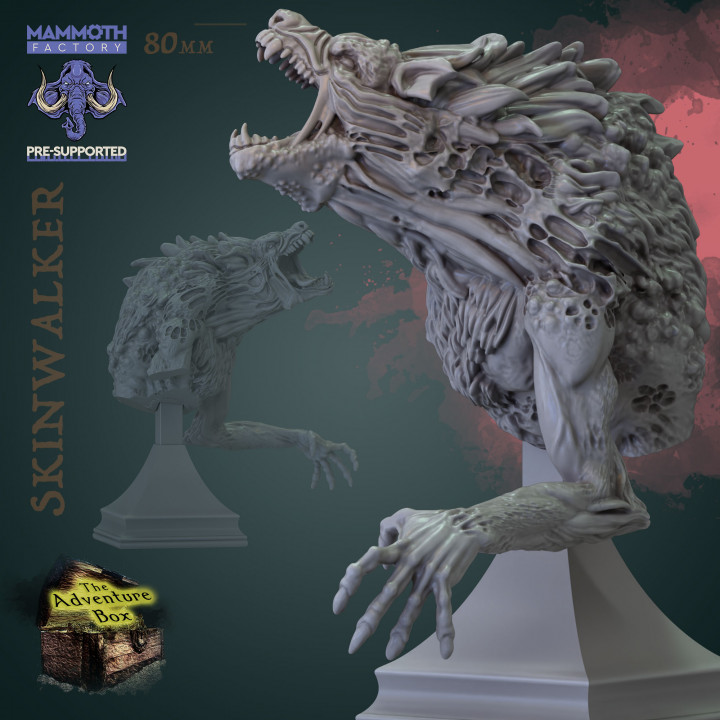 3D Printable Skinwalker - BUST (FREE if you join our tribe for just $7. ...
