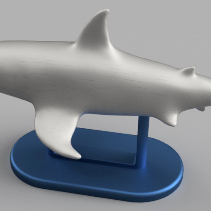 3D Printable Shark by Philippe Barreaud