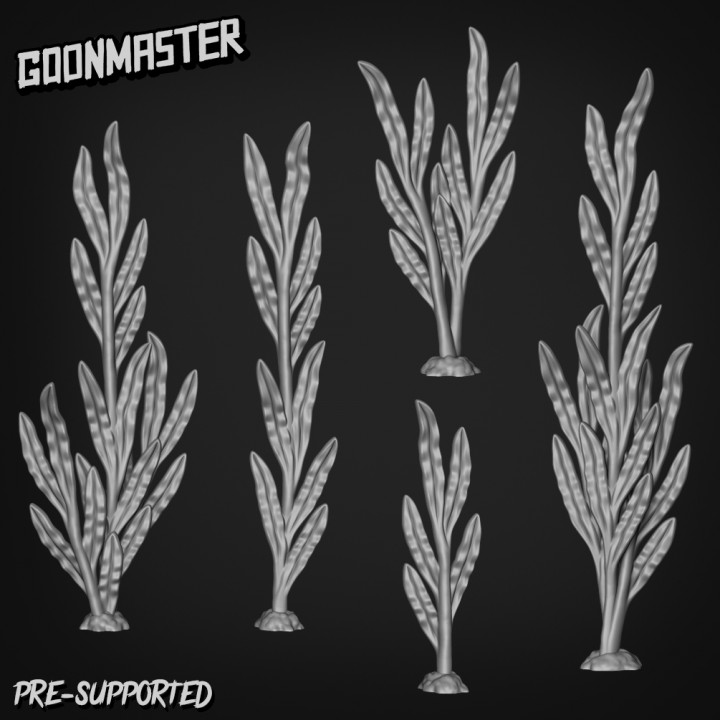 3D Printable Basing Bits 48 - Sea Weed by Goon Master