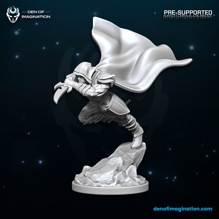 3D Printable Fantasy - Dark Elf Assassin by WildMesh