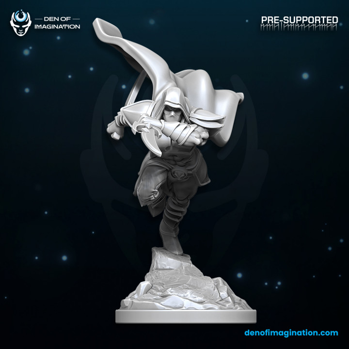 3D Printable Fantasy - Dark Elf Assassin by WildMesh