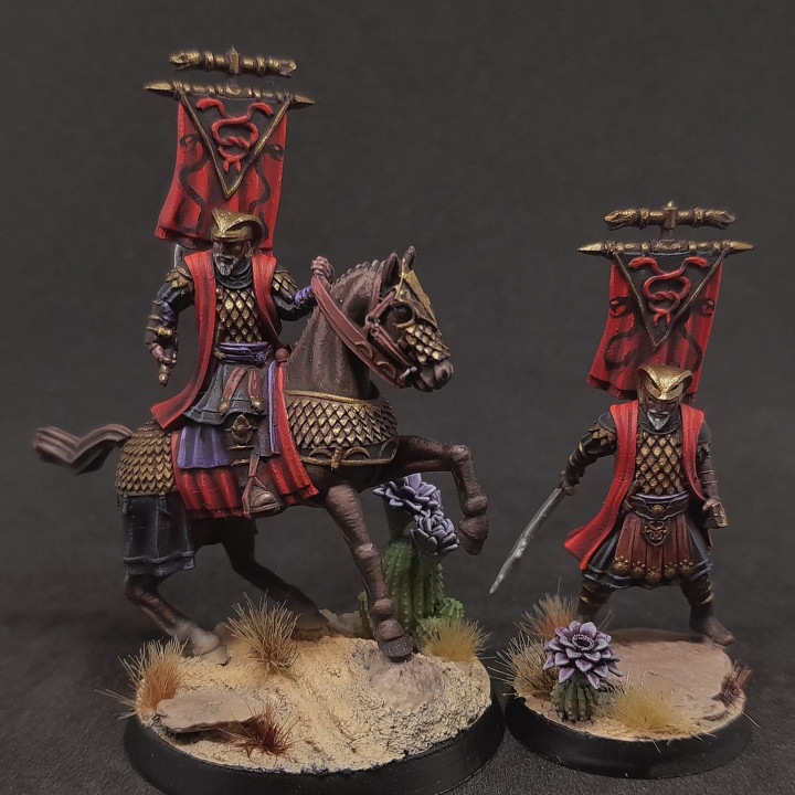 3D Print of Snake Lord - Foot and Mounted | Snake Army | Fantasy by ...