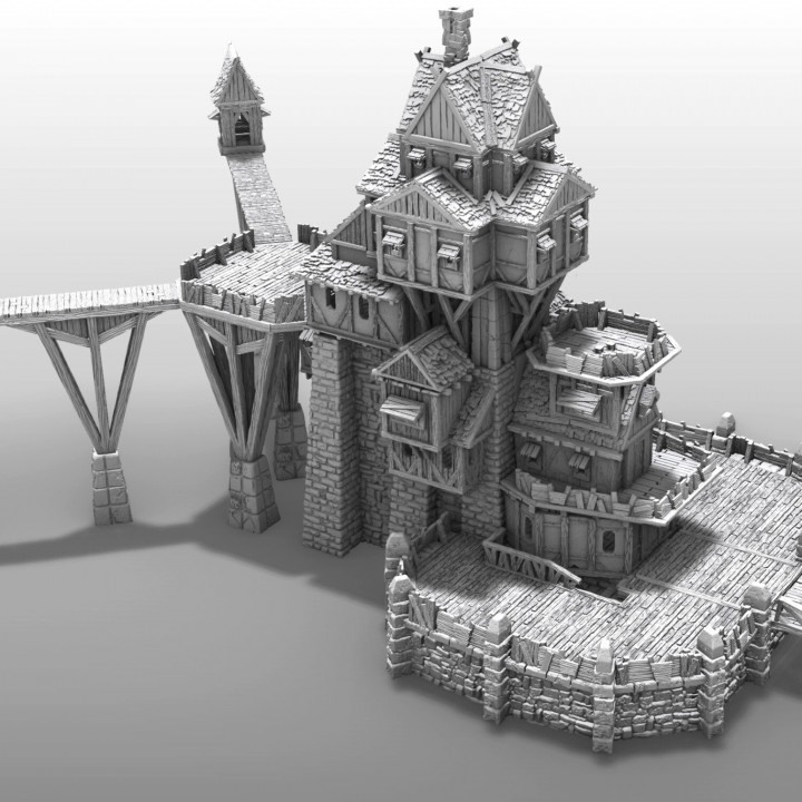 3D Printable THE 2 Foot Tower by GameScape3D