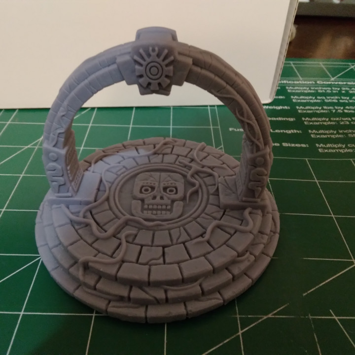 3D Printable Aztec Themed Scatter Terrain by Sync Ratio Systems