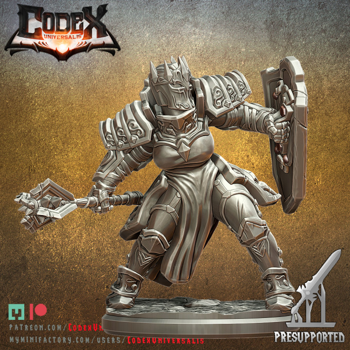 3D Printable Black Lion Knights PACK by Codex Universalis