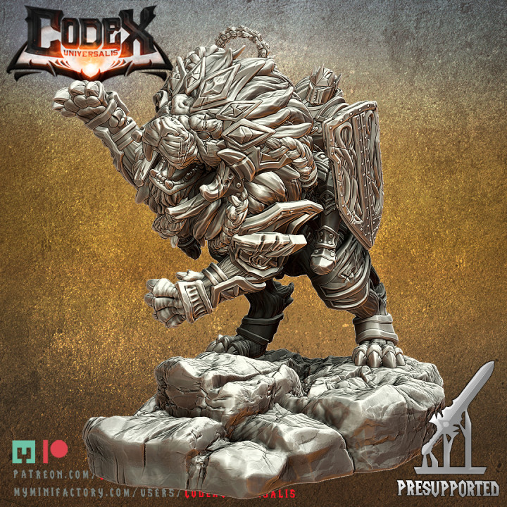 3D Printable Lion Rider Knight PACK by Codex Universalis