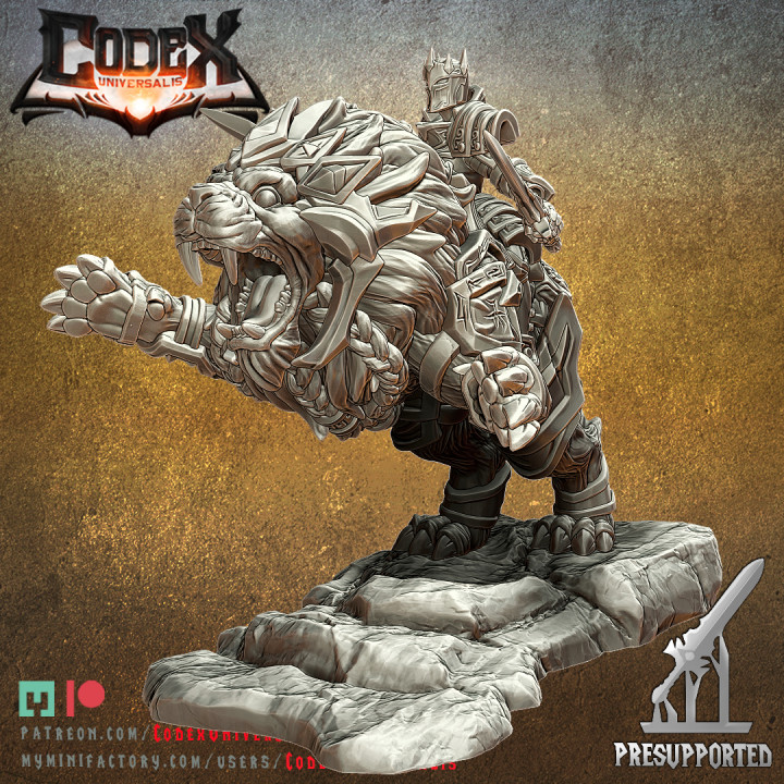 3D Printable Lion Rider Knight PACK by Codex Universalis