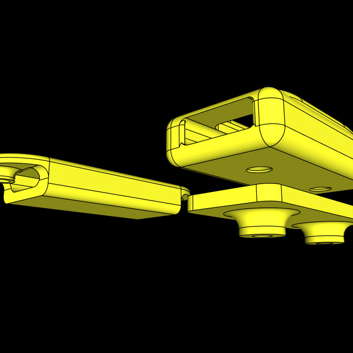3D Printable RC Car Trackmate Transponder Mount by Josh