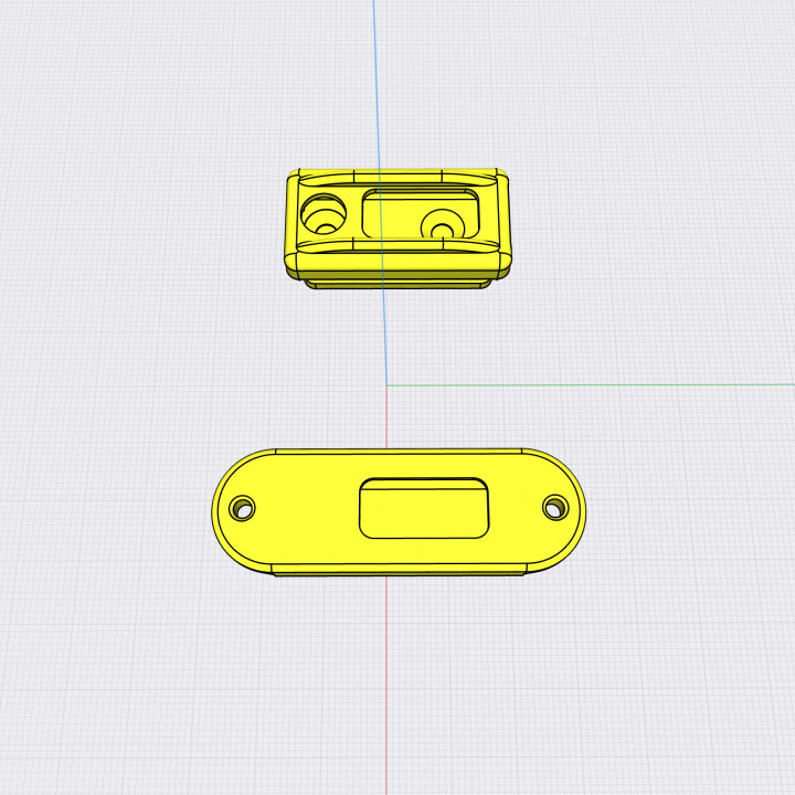 3D Printable RC Car Trackmate Transponder Mount by Josh
