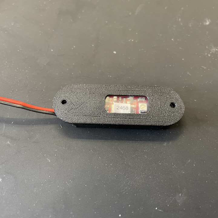 3D Printable RC Car Trackmate Transponder Mount by Josh