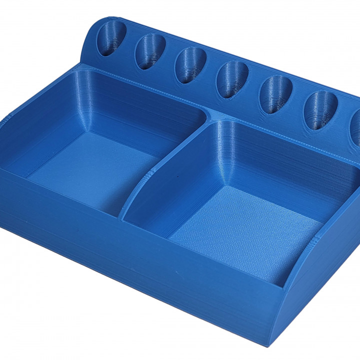 3D Printable Handy Desk Organizer by Ballistomatic Designs