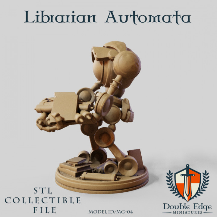 3D Printable Librarian Automata by Double Edge Miniatures