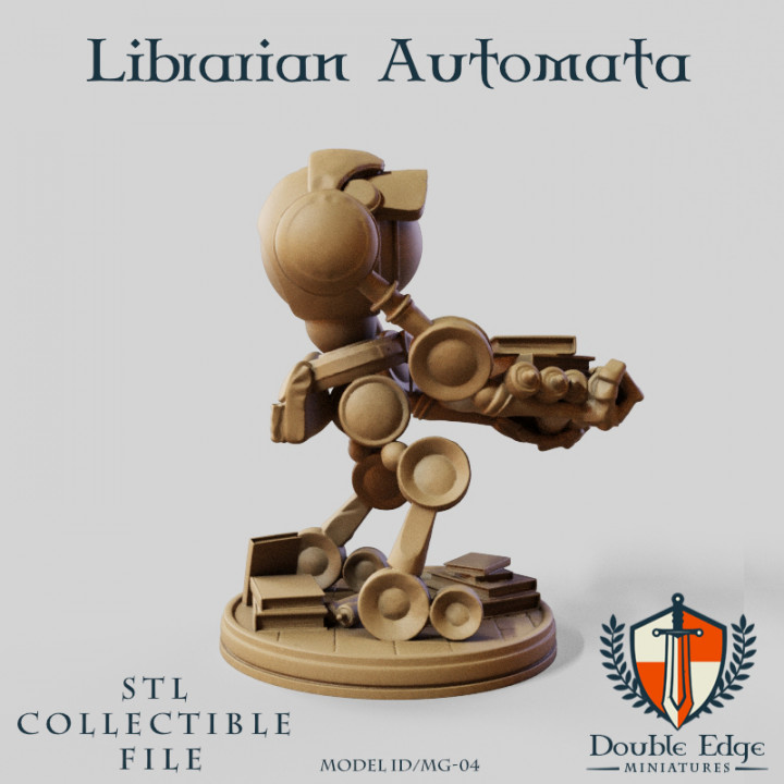 3D Printable Librarian Automata by Double Edge Miniatures