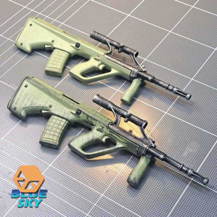 3D Printable AUG A1 1/4 Scale by Sky Ha