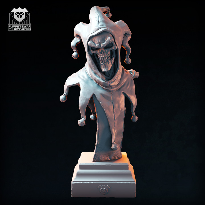 3D Printable Puppetswar Jester Bust by Puppetswar Miniatures