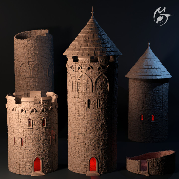 3D Printable Castle Wyrthstolt - Gothic modular OpenLOCK terrain by ...