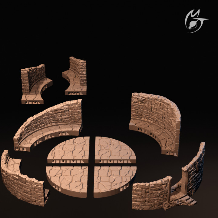 3D Printable Castle Wyrthstolt - Gothic modular OpenLOCK terrain by ...