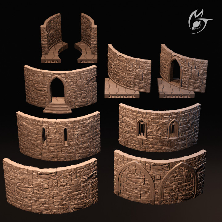 3D Printable Castle Wyrthstolt - Gothic modular OpenLOCK terrain by ...