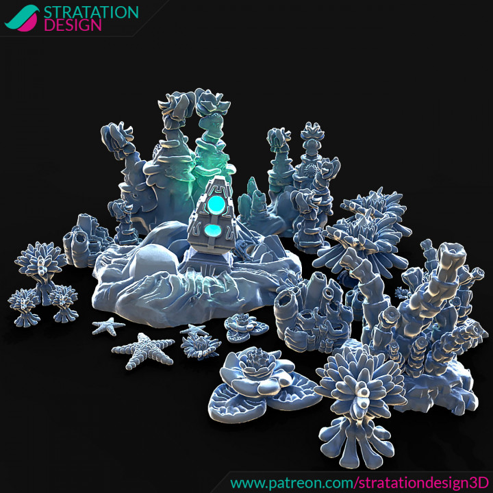 3D Printable Under the Sea Pack by Stratation Design