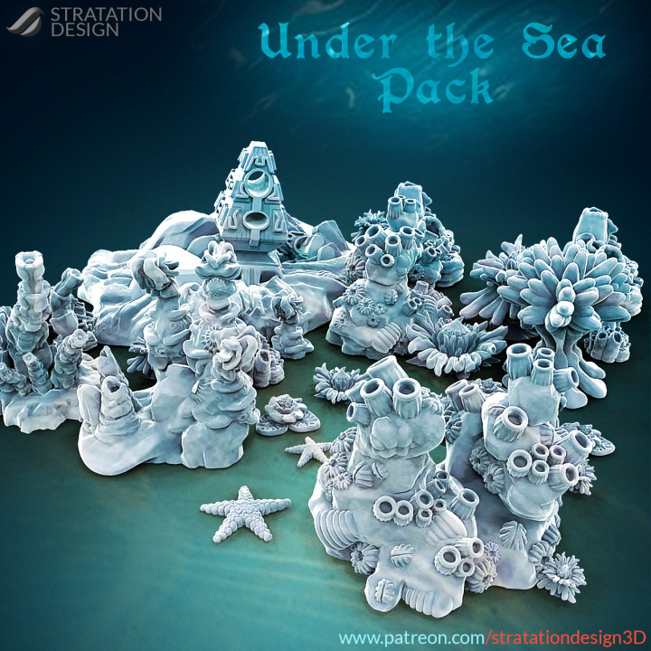 3D Printable Under the Sea Pack by Stratation Design