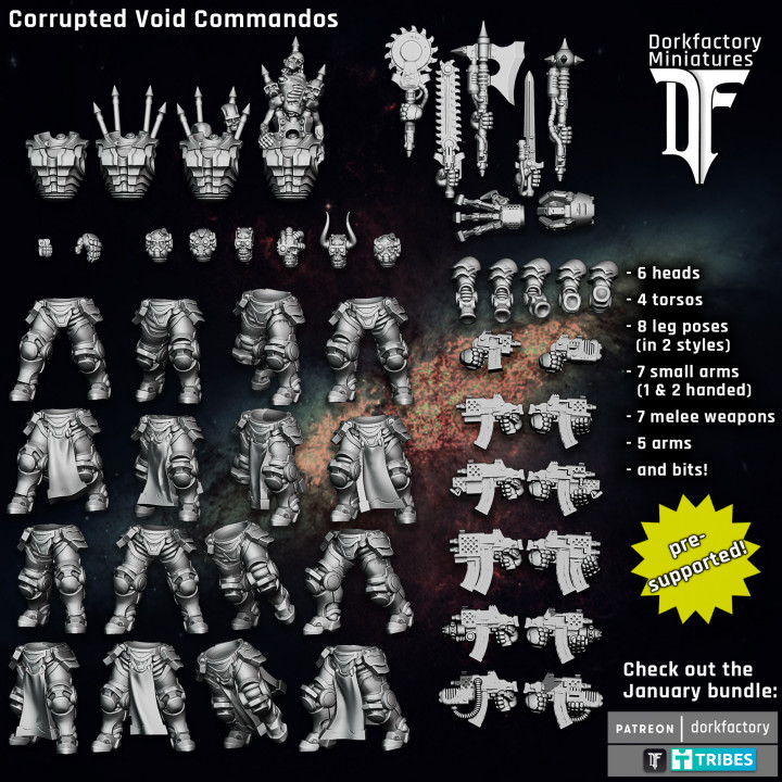 3D Printable The Dread Army: Start Printing Corrupted Void Commandos by ...