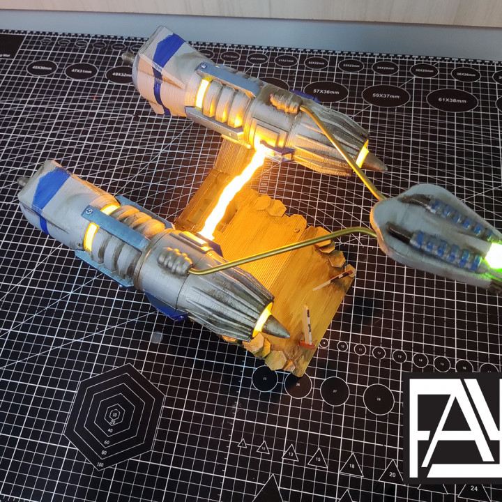 3D Printable Podracer automata by Fasya Daud