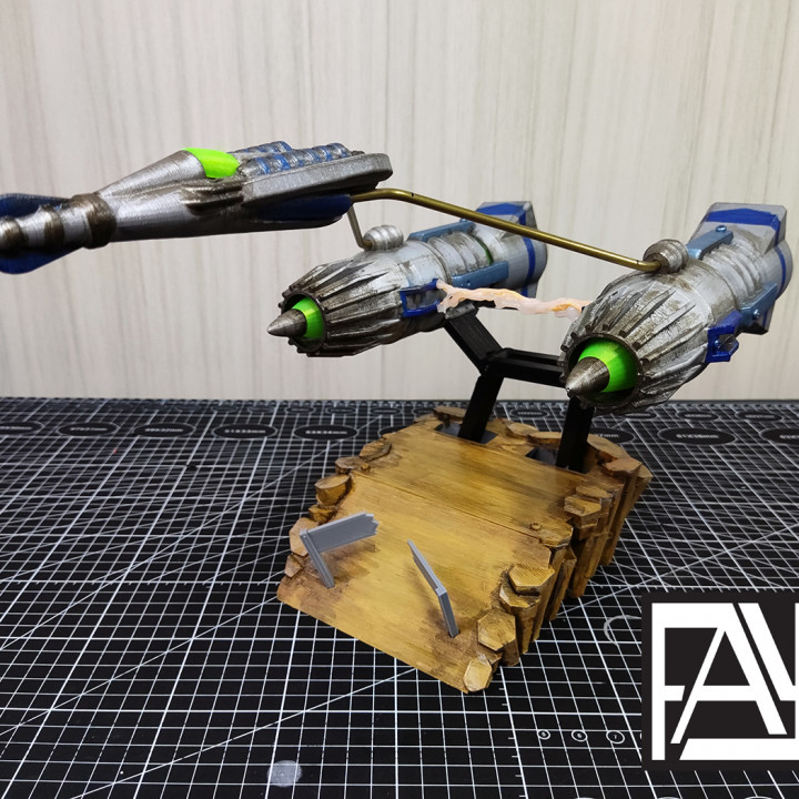 3D Printable Podracer automata by Fasya Daud