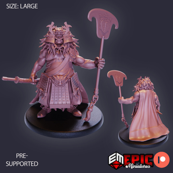 3D Printable Great Shogun Set / Samurai / Male Warrior / Japanese ...