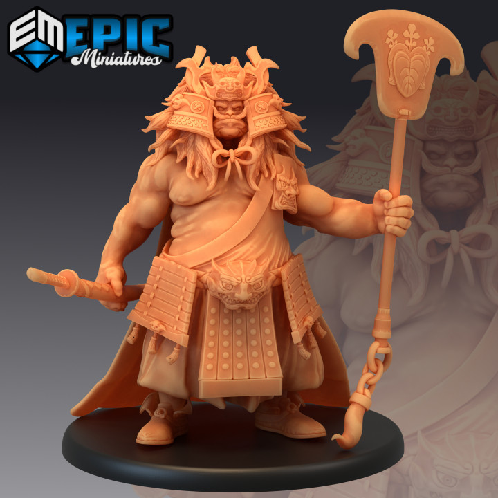 3D Printable Great Shogun Set / Samurai / Male Warrior / Japanese ...