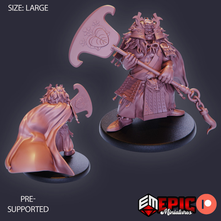 3D Printable Great Shogun Set / Samurai / Male Warrior / Japanese ...