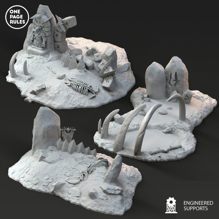 3D Printable Beastmen - Terrain Bundle by One Page Rules
