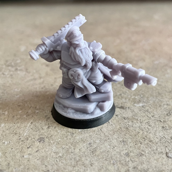 3D Print of Dwarven Guard - Commander by rickpetersen
